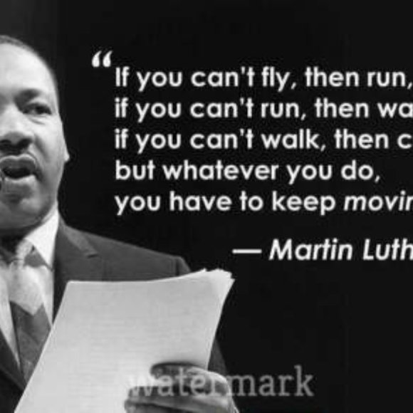 Wall Decor | Martin Luther King Jr Keep Moving Quote Photo 8x1 | Poshmark